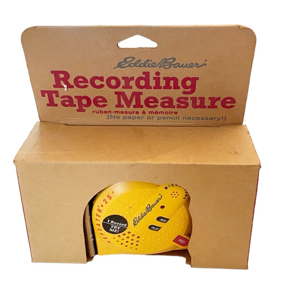 Eddie Bauer | Other | Eddie Bauer Vintage Recording Tape Measure 25 Old ...